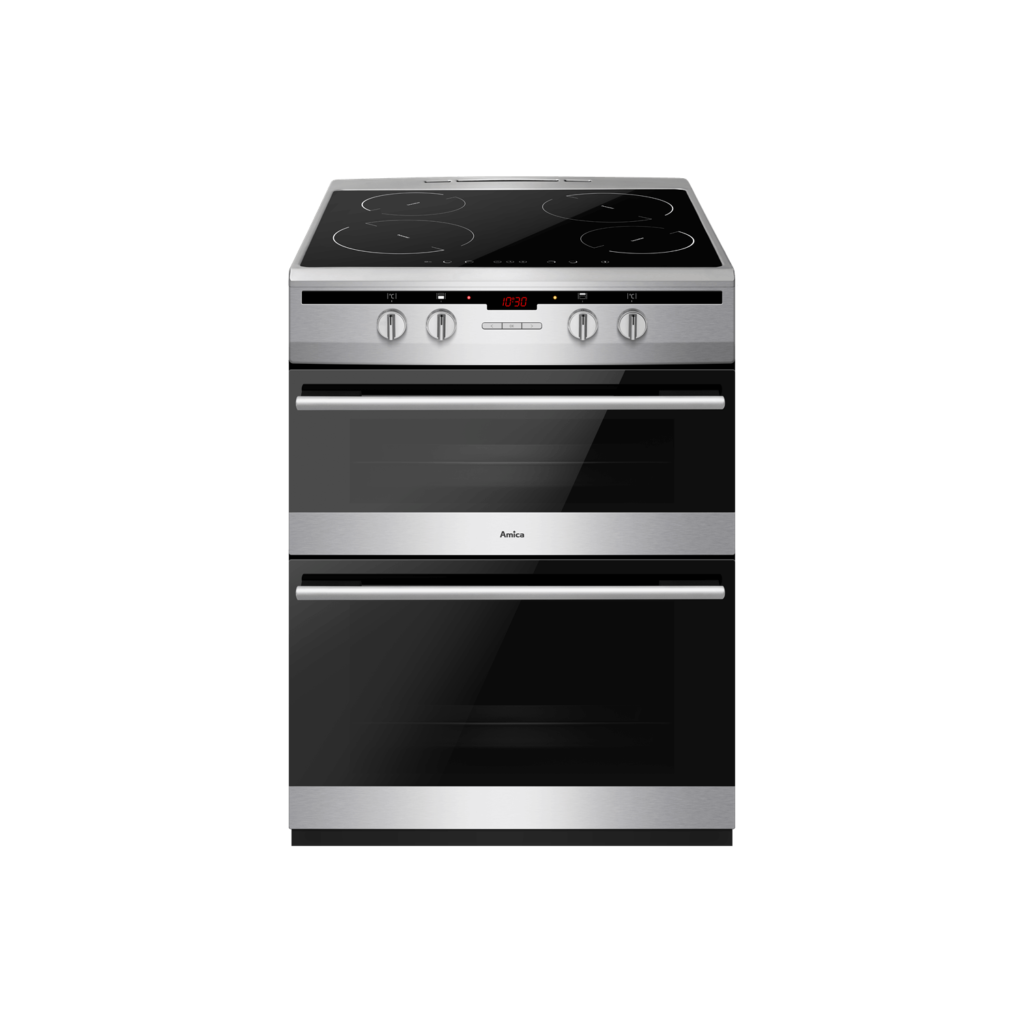 Amica 60cm Double Oven Electric Induction Cooker - Stainless Steel ...